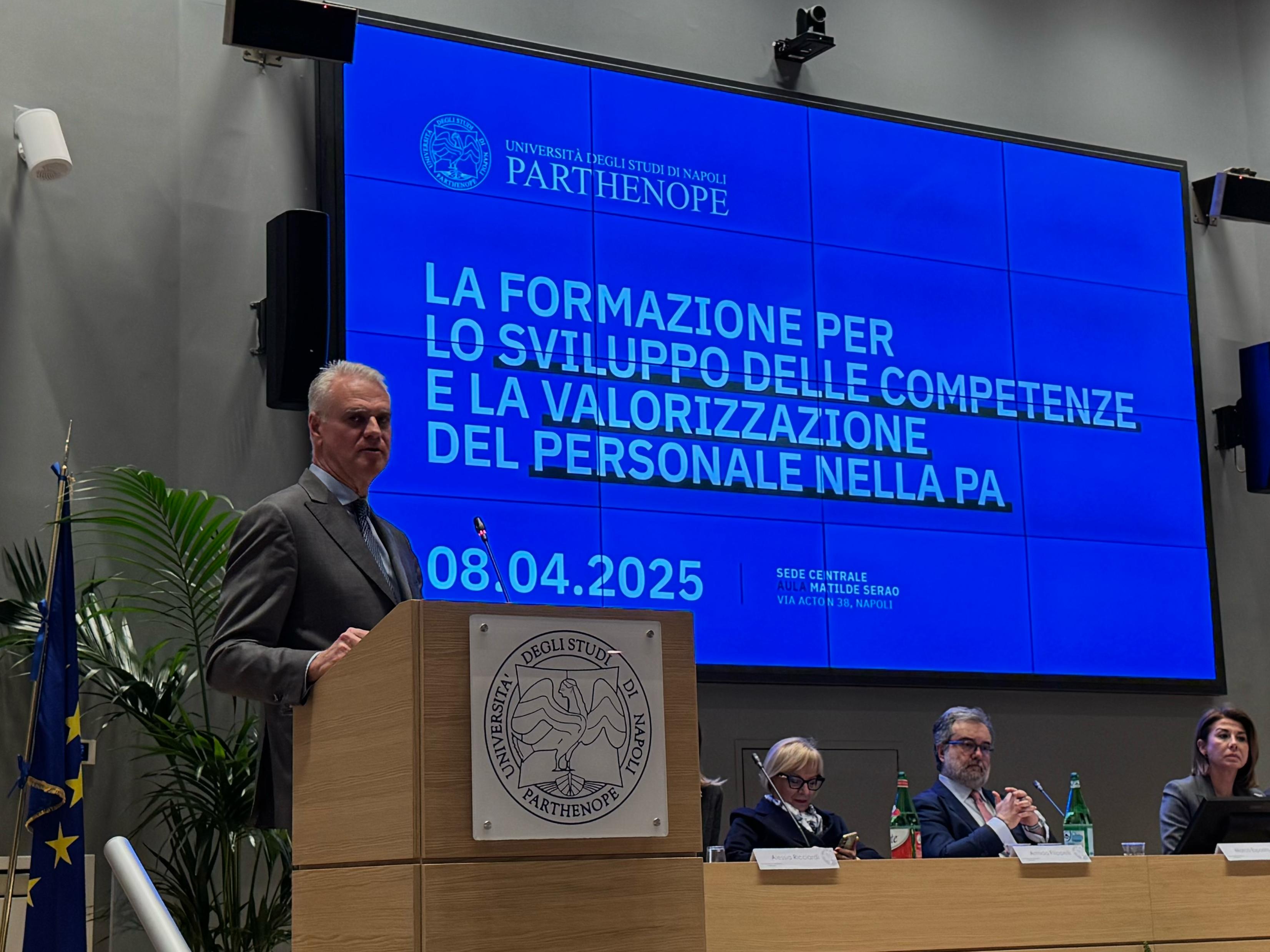 Zangrillo all’Università di Napoli Parthenope